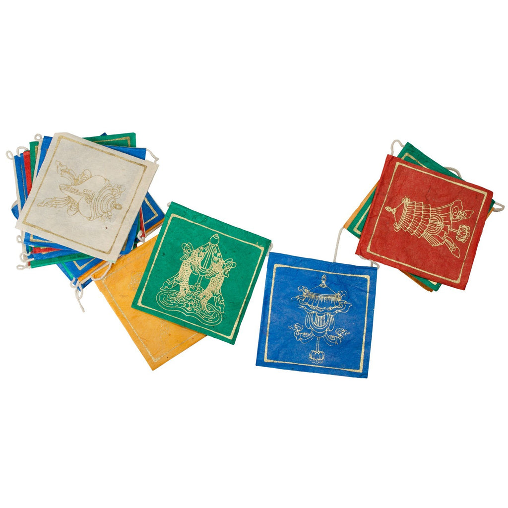 Mini Paper Prayer Flag: Lucky Signs 26” – Culture Couture